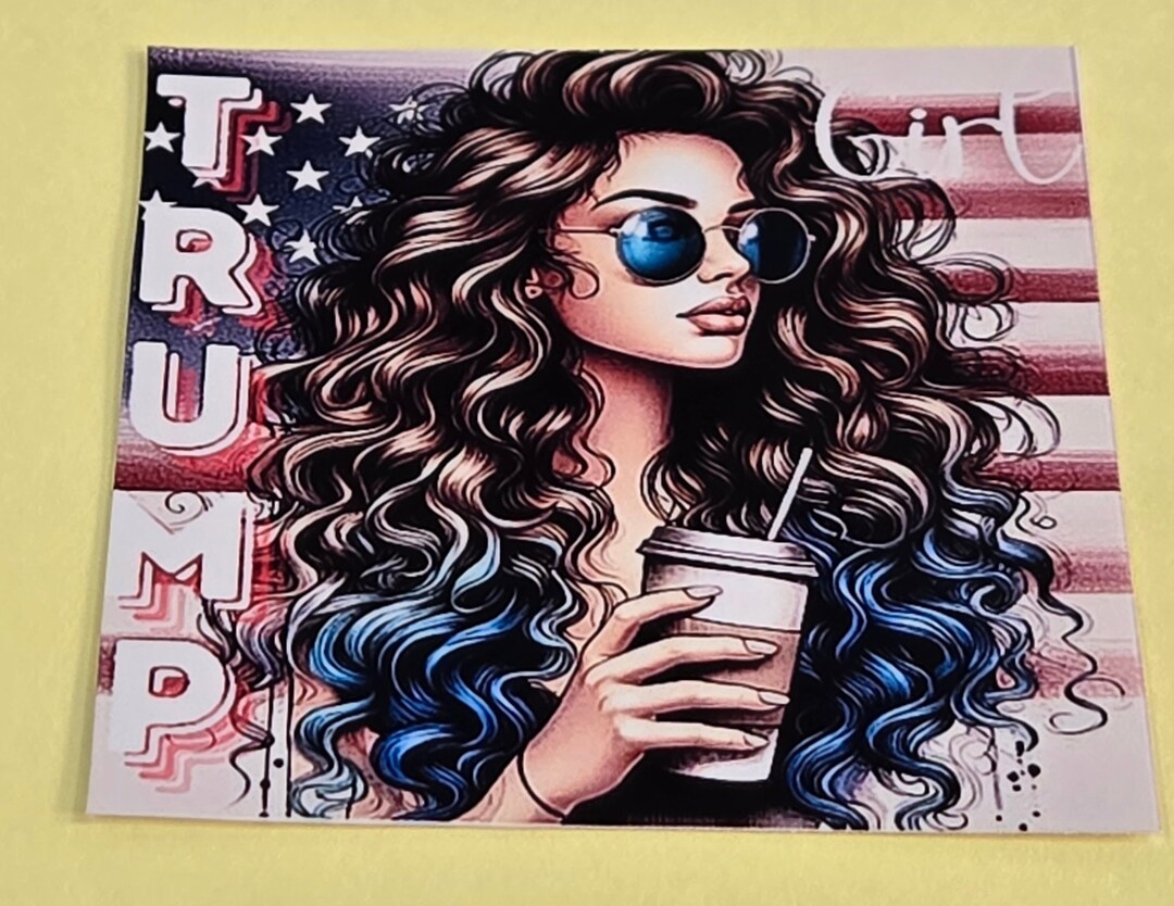 A TRUMP Sticker " Trump Girl " Adult Sticker Vinyl Sticker. Republican ...
