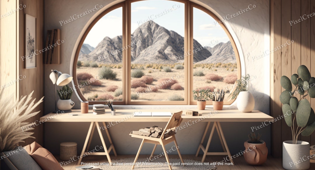 4 Virtual Backgrounds Digital Backdrops Light Japandi, Zoom, Google ...