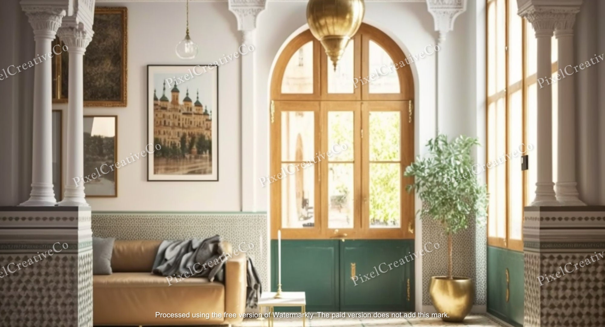 Bundle 8 Virtual Backgrounds Digital Backdrops Moroccan Blue - Etsy