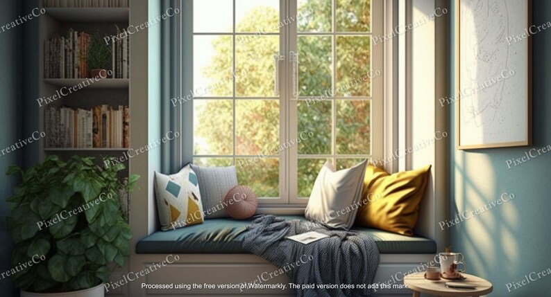 4 Virtual Backgrounds Digital Backdrops Fairytale Reading Nook, Zoom ...