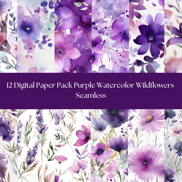 Purple Paper Pack - Etsy