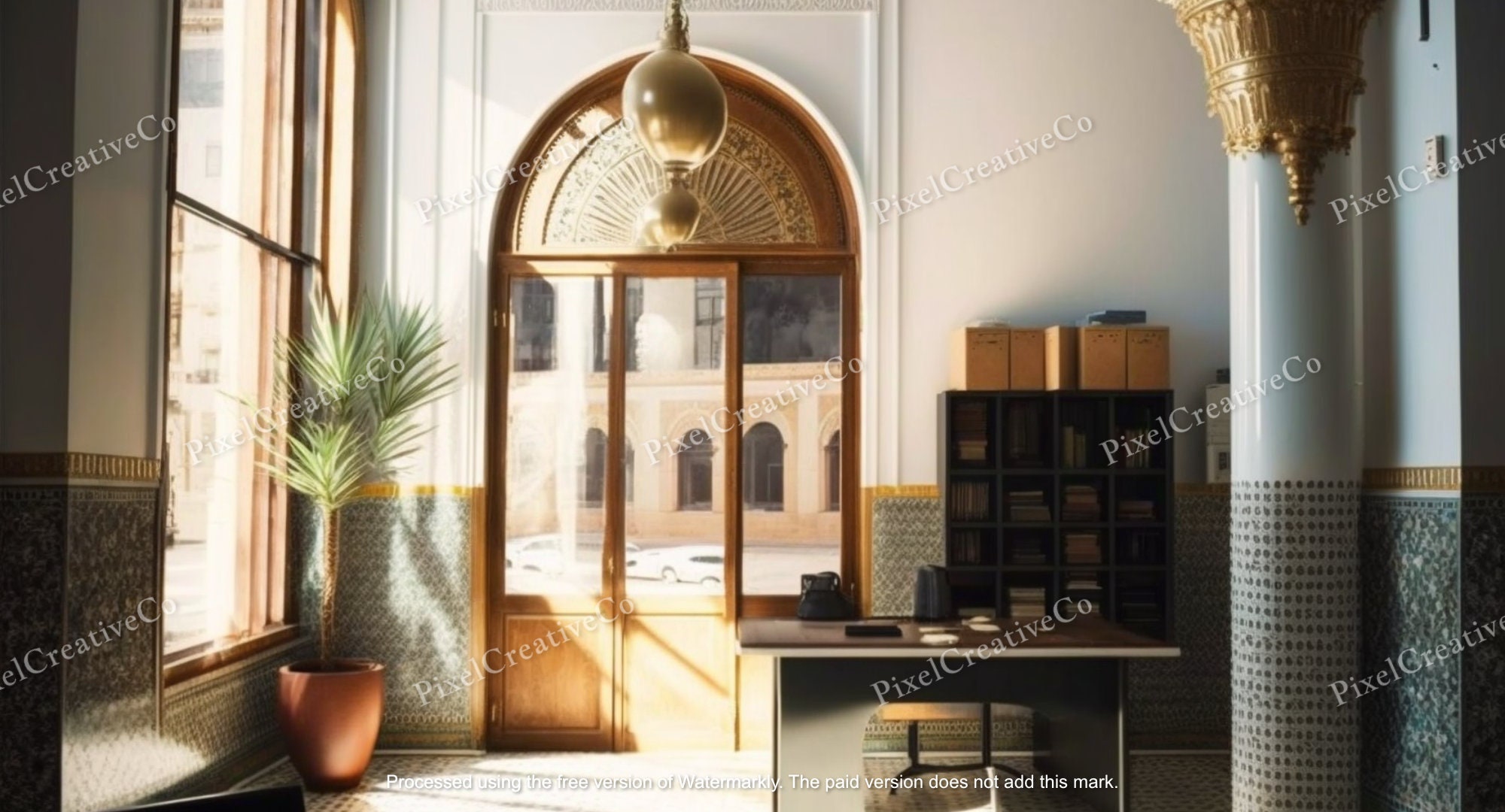 Bundle 8 Virtual Backgrounds Digital Backdrops Moroccan Blue - Etsy