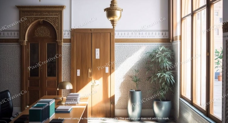 Bundle 8 Virtual Backgrounds Digital Backdrops Moroccan Blue - Etsy