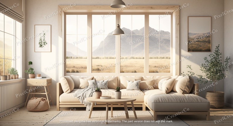 Bundle 8 Virtual Backgrounds Digital Backdrops Light Japandi, Zoom ...