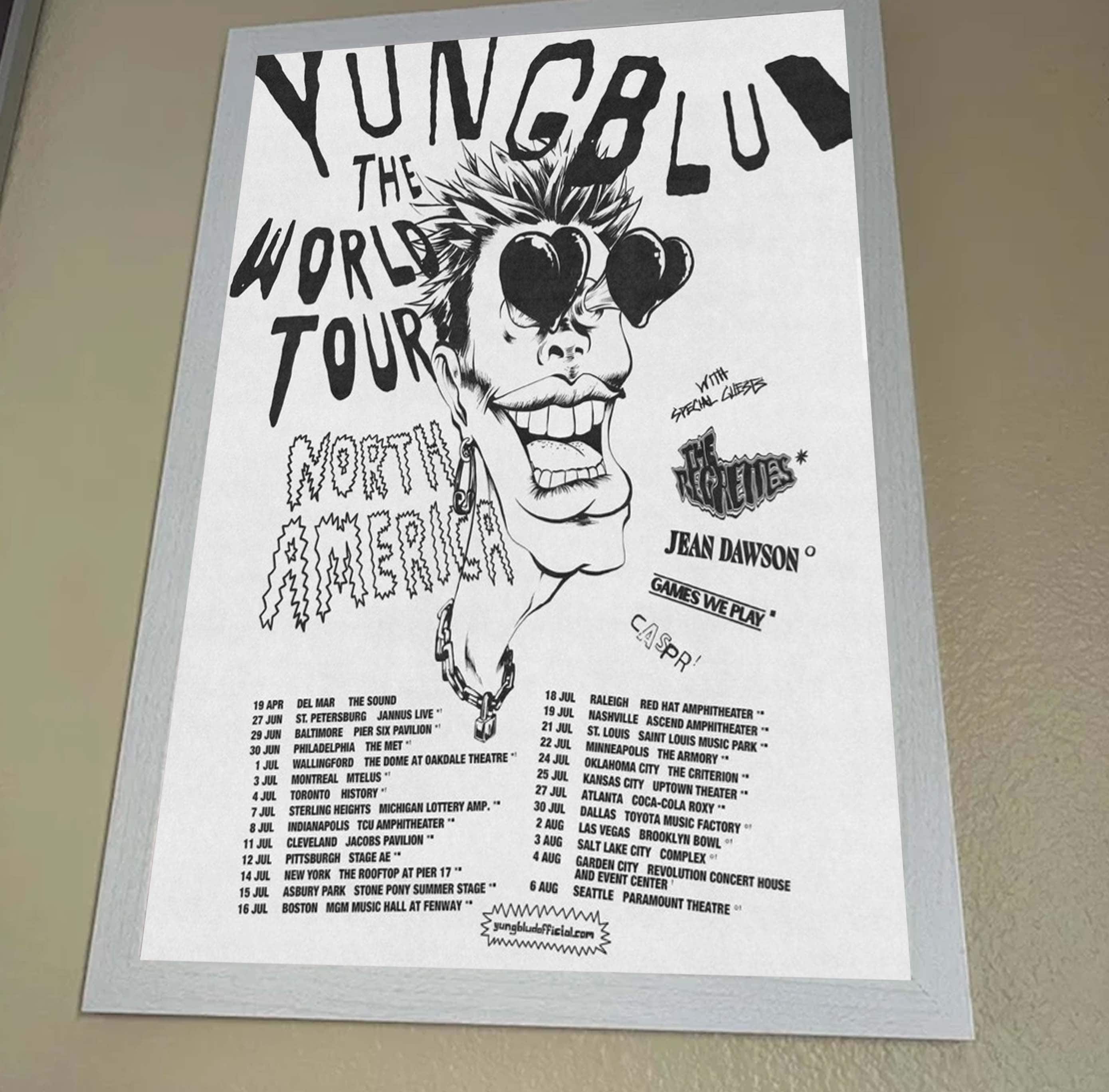Yungblud World Tour North America Tour 2023 Poster sold by Gasgano ...