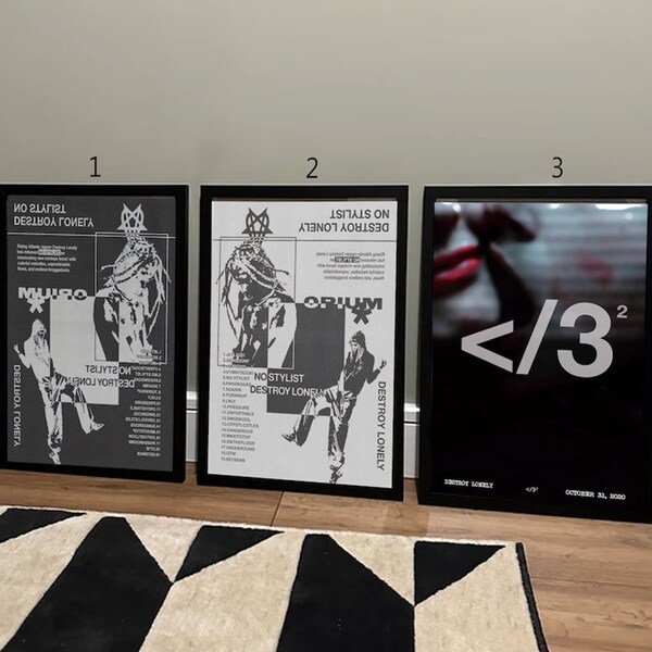 Destroy Lonely Poster - Etsy