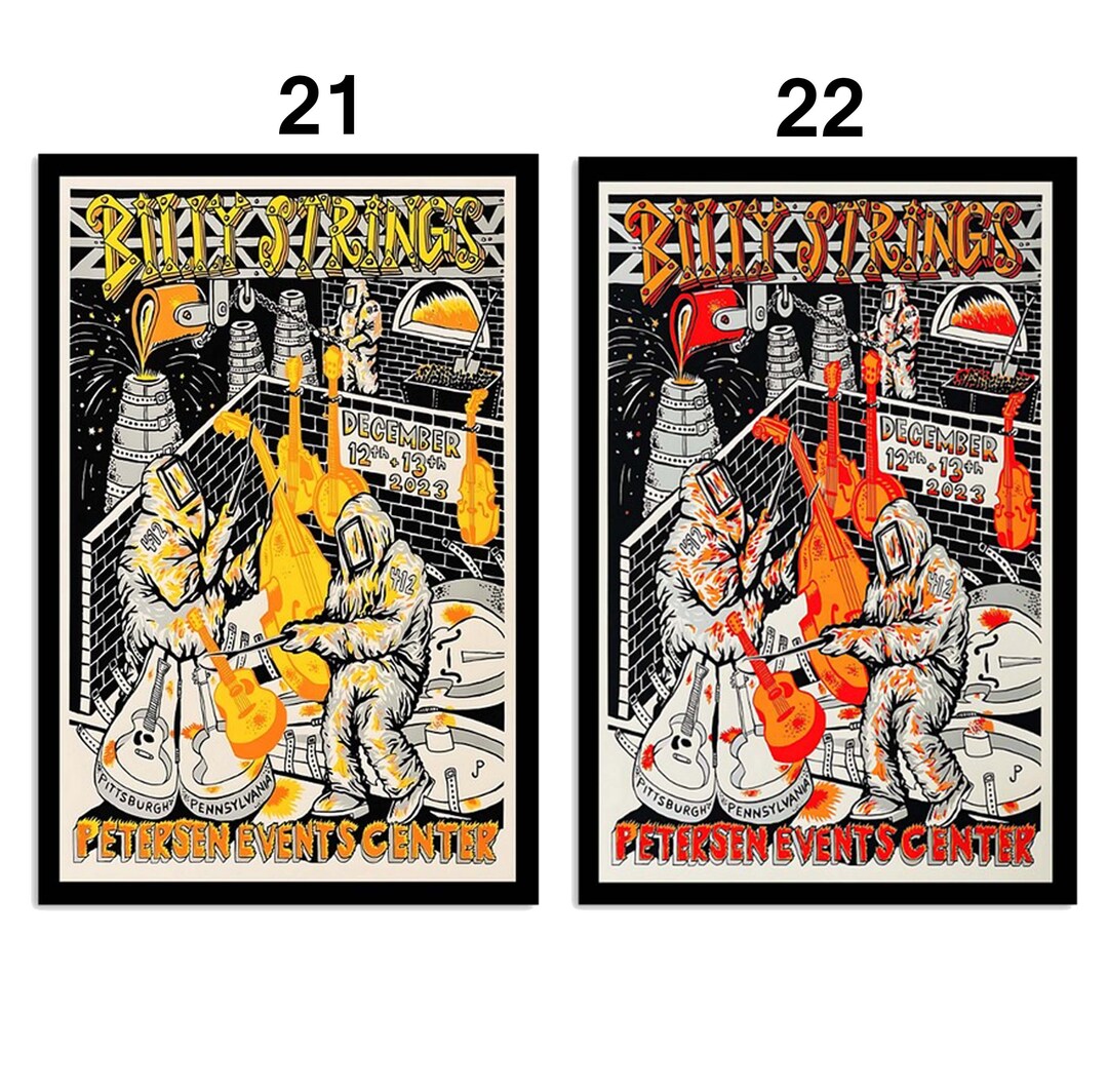 Custom Billy Strings Tour Dec 12-13 2023 Pittsburgh PA - Etsy