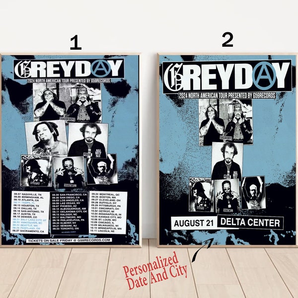 Grey Day Tour Poster - Etsy