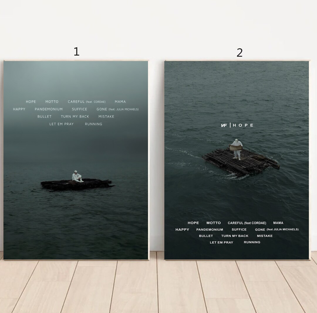Custom NF Hope Tracklist Poster - Etsy