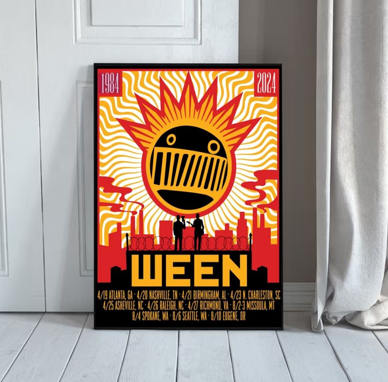 2024 Ween 40 Years Of Ween Tour Poster sold by Insistence Unsavory ...