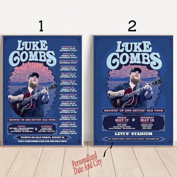 Luke Comb Poster - Etsy