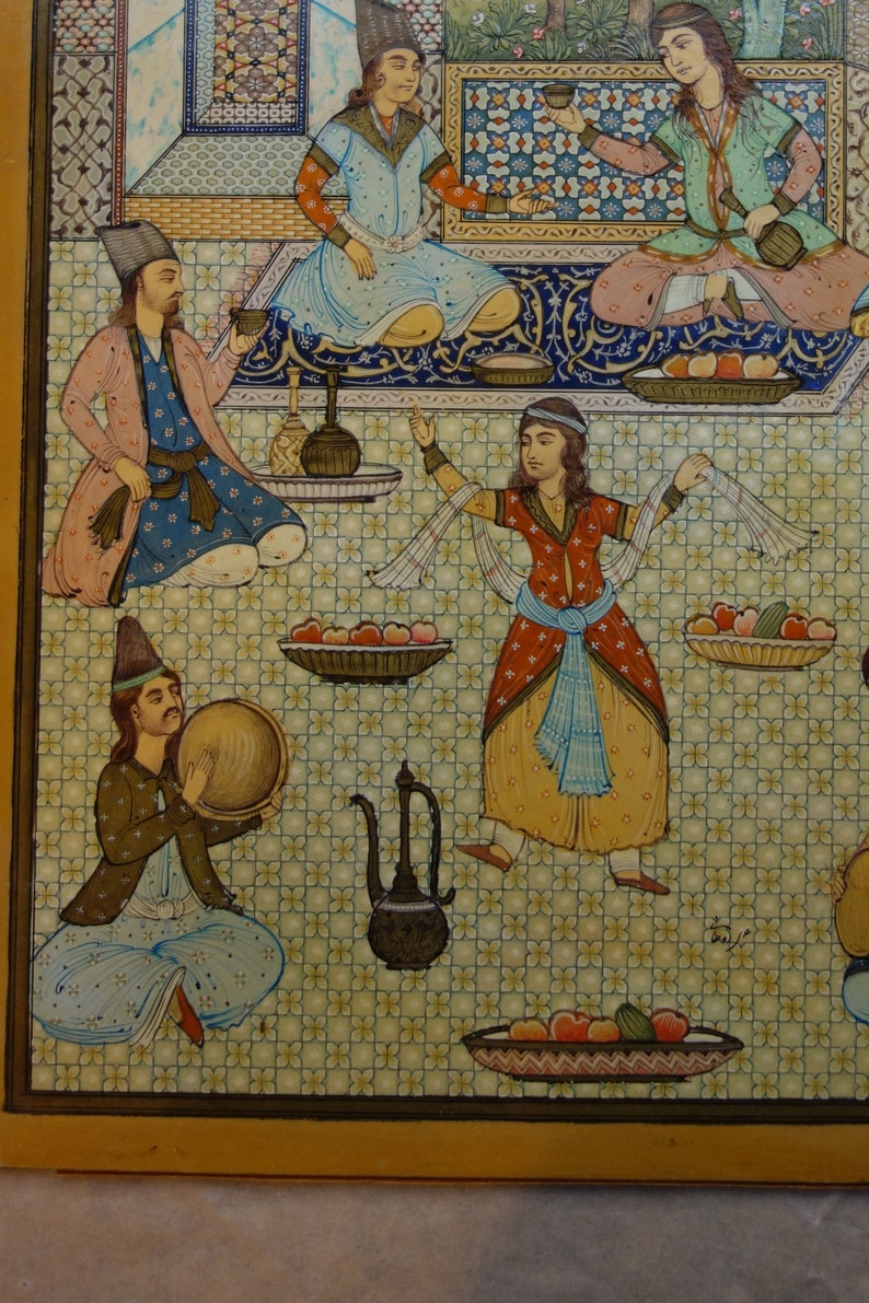 Authentic Turkish Miniature Painting From Istanbul (antique, 40-50 Yrs ...