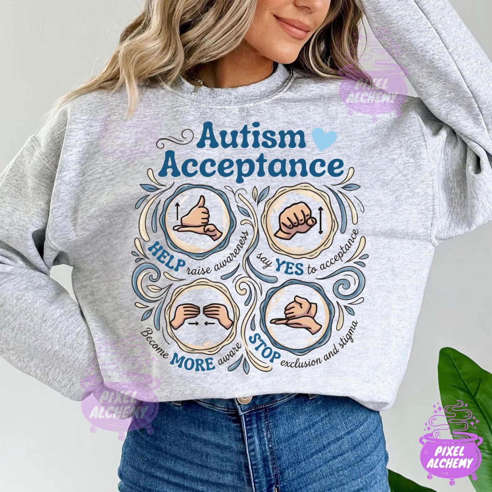 Autism Aware PNG, Autism Acceptance Design, SPED Teacher Gift, April ...
