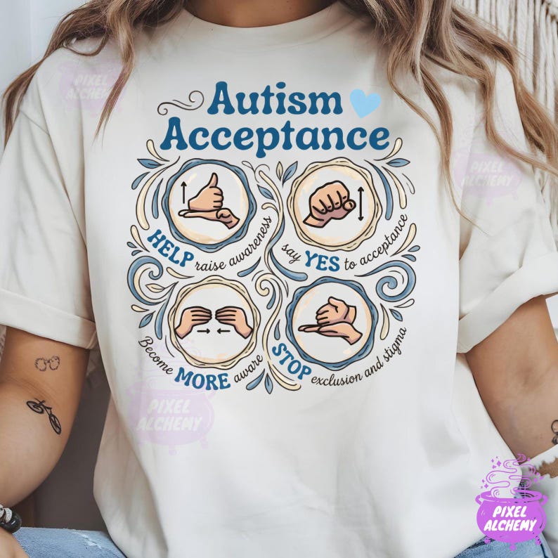 Autism Aware PNG, Autism Acceptance Design, SPED Teacher Gift, April ...