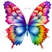Best Rainbow Butterfly Clipart Bundle, Watercolor Butterfly, Butterfly ...