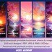 10 Sunset Printable Bookmarks Digital Download Bookmark Sheets PDF ...