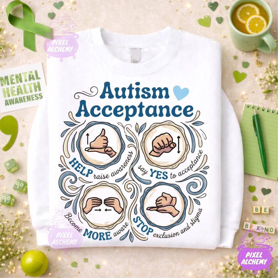 Autism Aware PNG, Autism Acceptance Design, SPED Teacher Gift, April ...