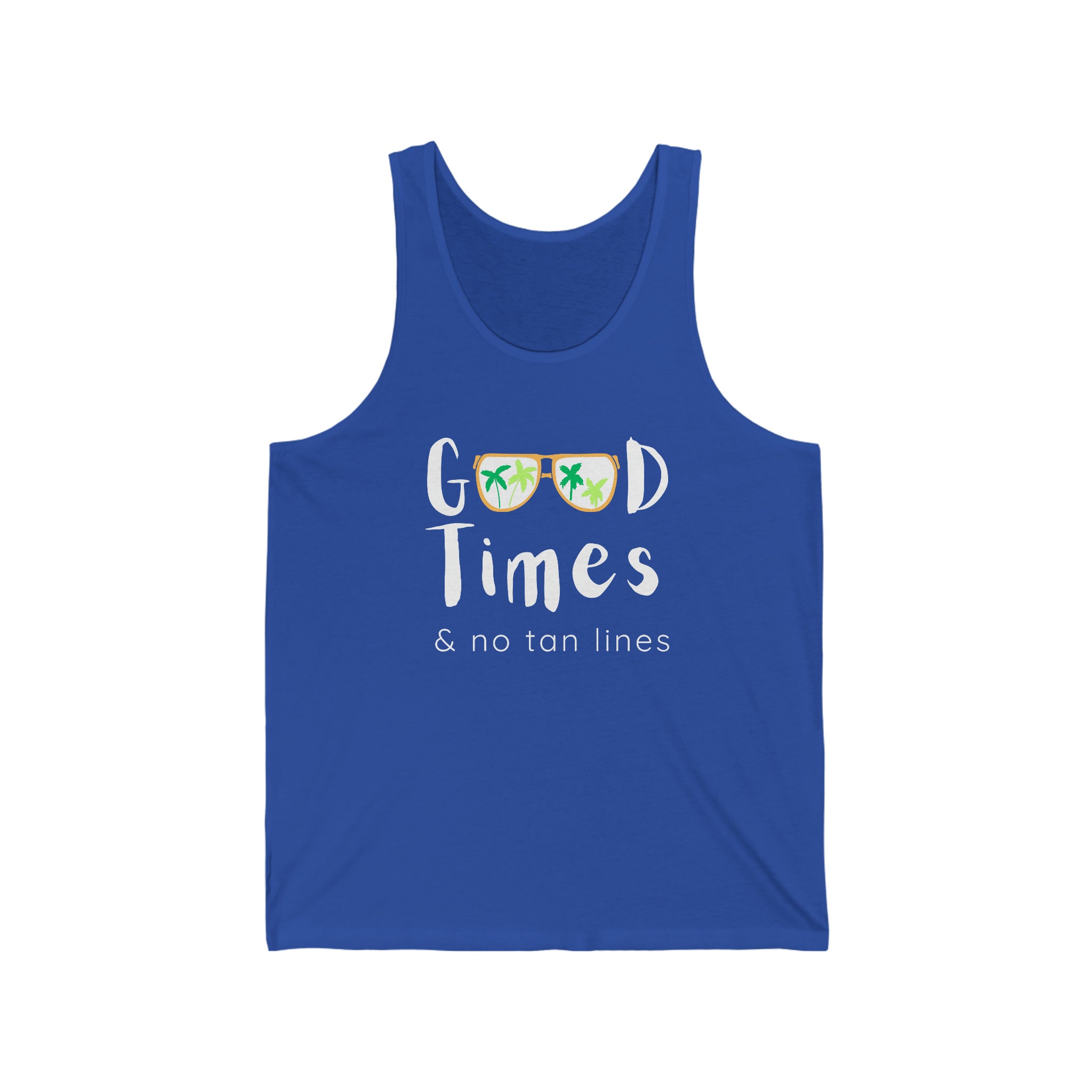 Good Times & No Tan Lines Men's Tank Cheeky Tank - Etsy