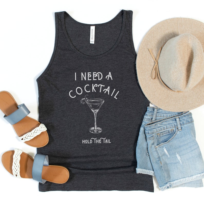 I Need a Cocktail Tank: Party Statement Shirt - Etsy