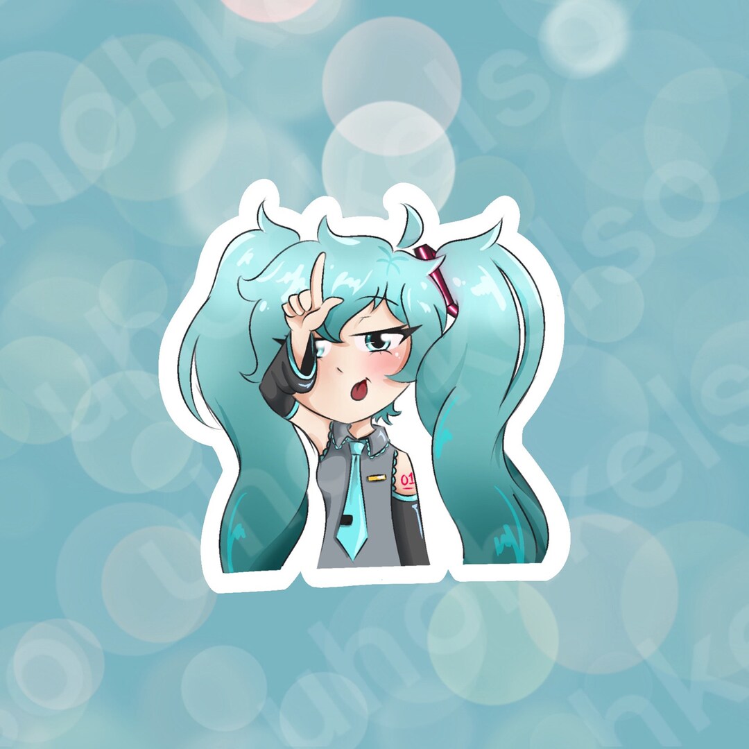 Hatsune Miku l Vinyl Sticker - Etsy