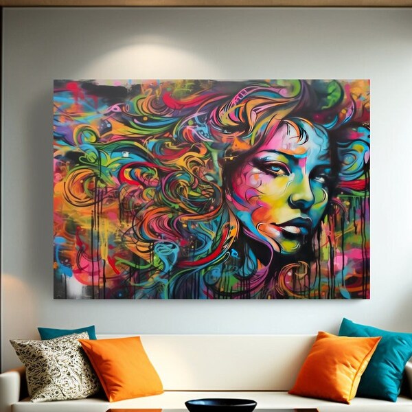 Graffiti Art Canvas - Etsy