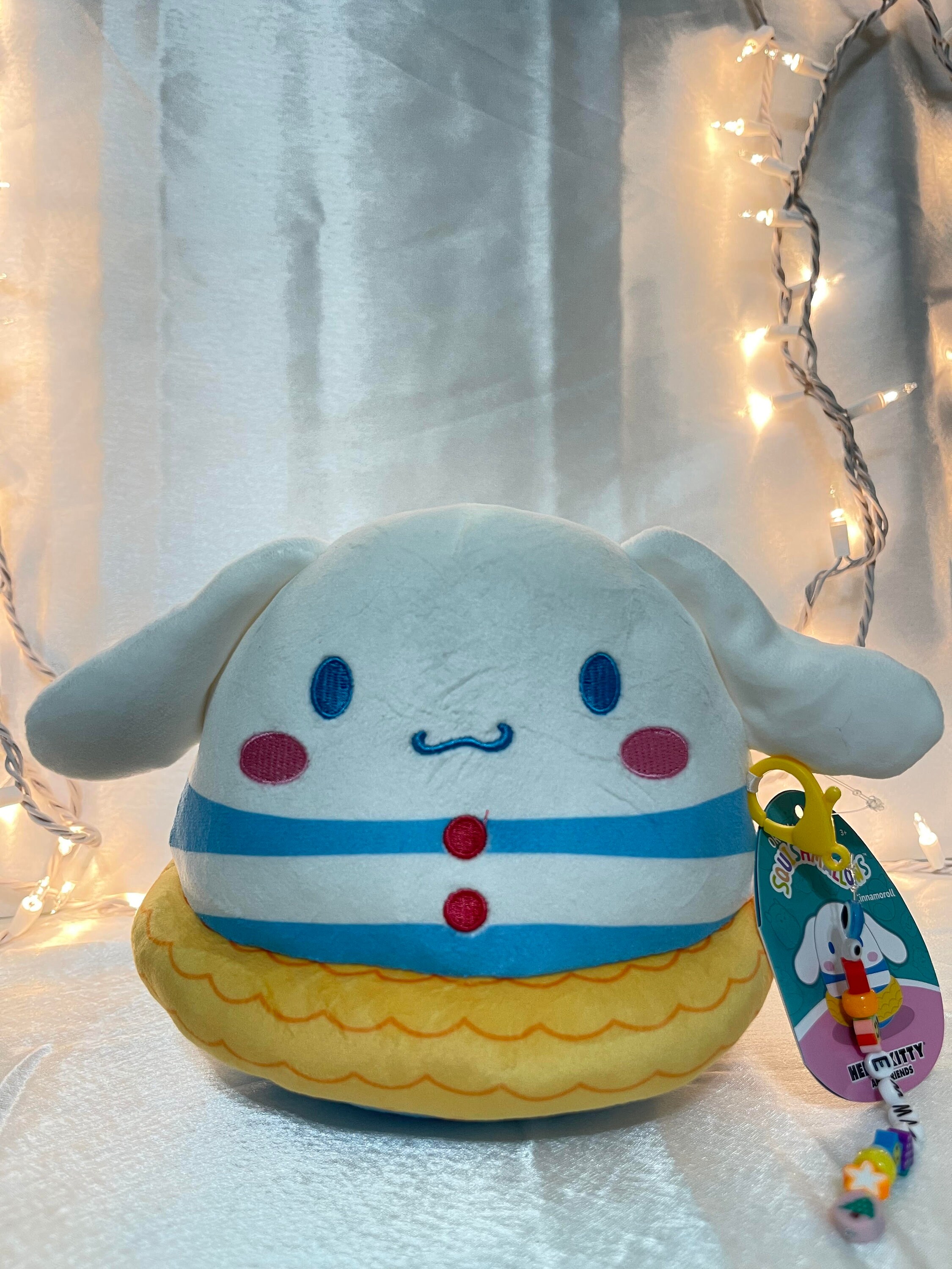 Squishmallow 7" Sanrio Hello Kity W/custom Hand-made Beaded ...