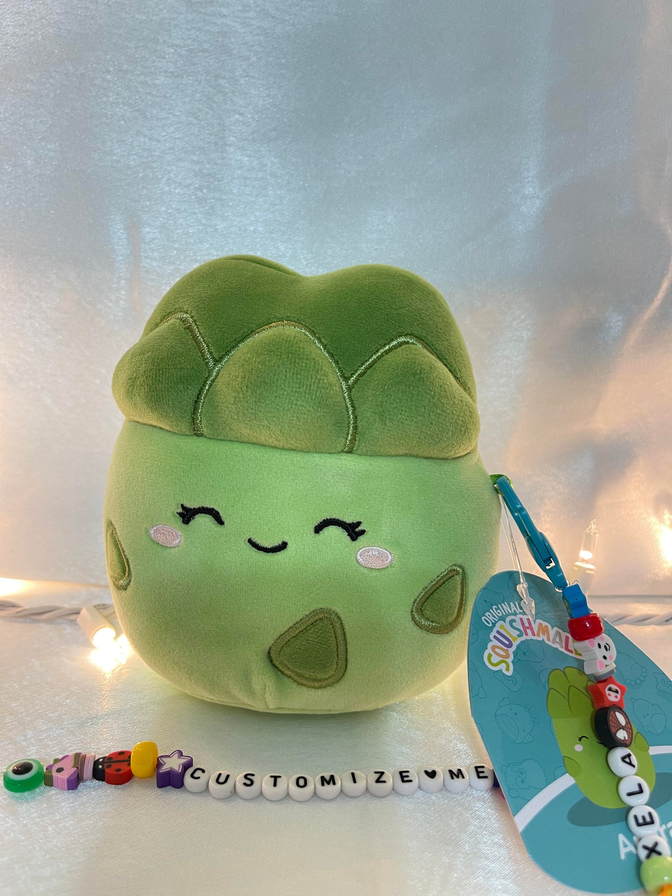 Squishmallow 5" Vegetable Squad W/custom Hand-made Beaded ...
