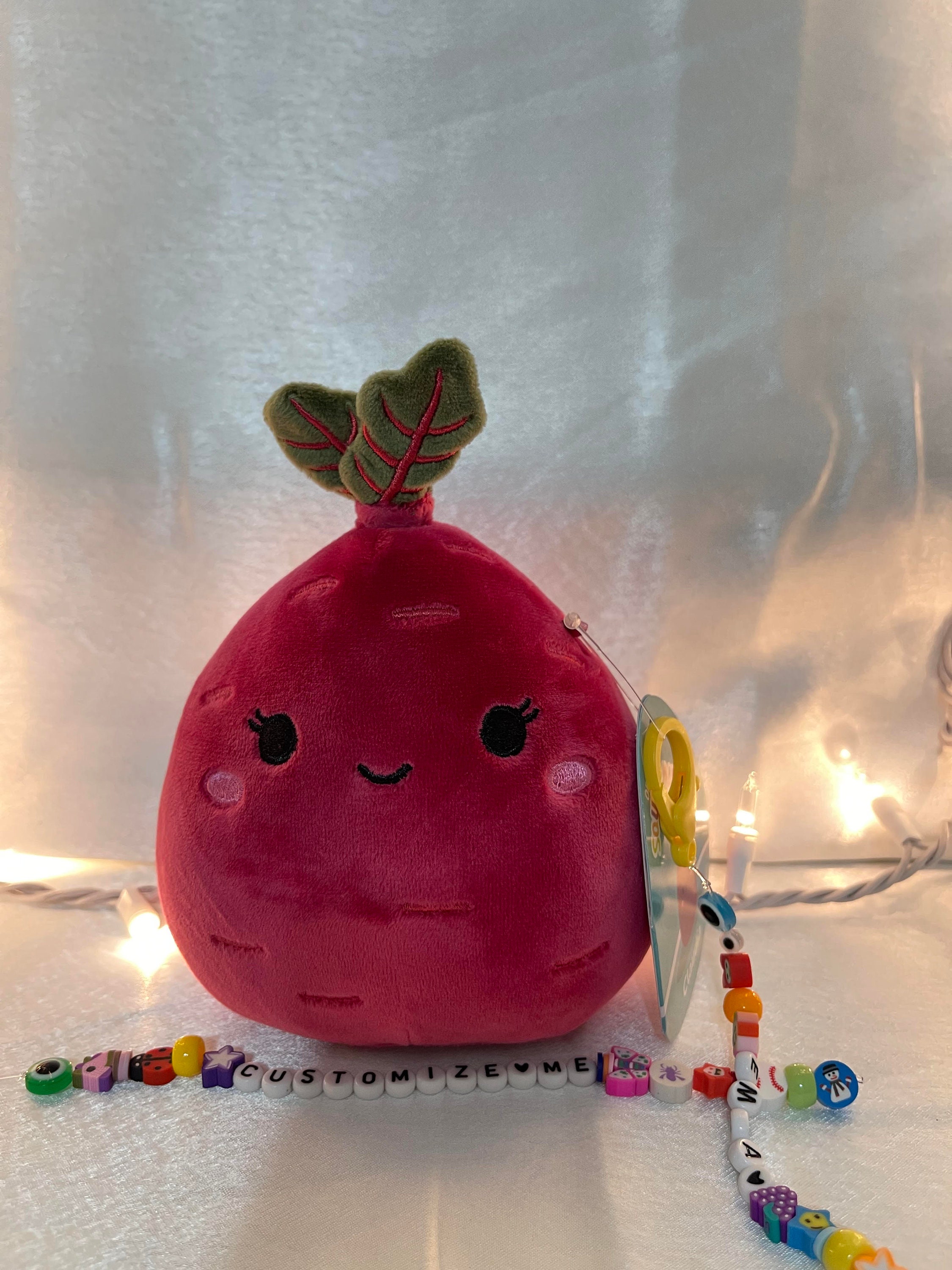Squishmallow 5 Vegetable Squad W/custom Hand-made Beaded - Etsy