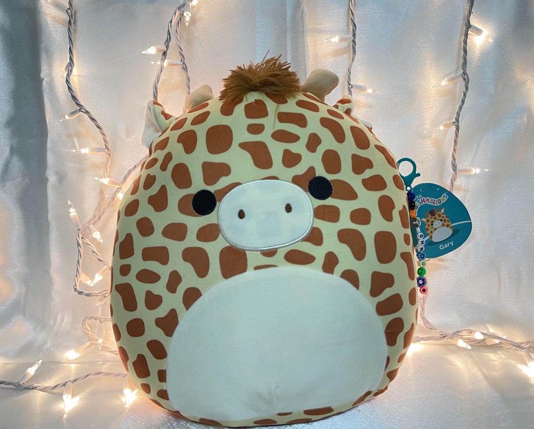 Squishmallow 12 Giraffe W/custom Hand-made Beaded ''personalized Name ...