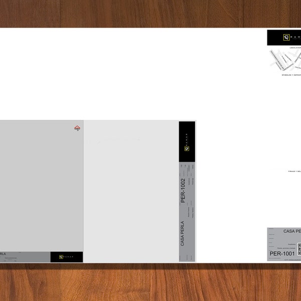 Contemporary Interior Design Title Block Templates A2 / A3 / A4 8.5x11 ...