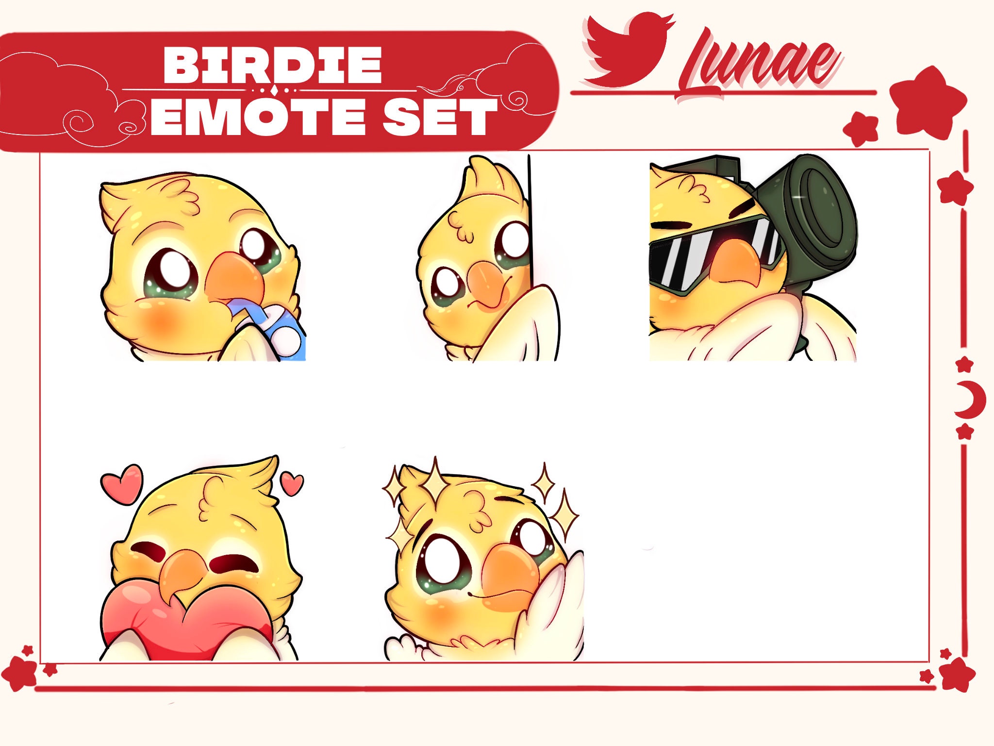 Twitch Emote/ Bird/ #1 Emote Set - Etsy