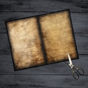 Crumpled Paper Junk Journal Pages, Vintage Scrapbook Page, Texture ...