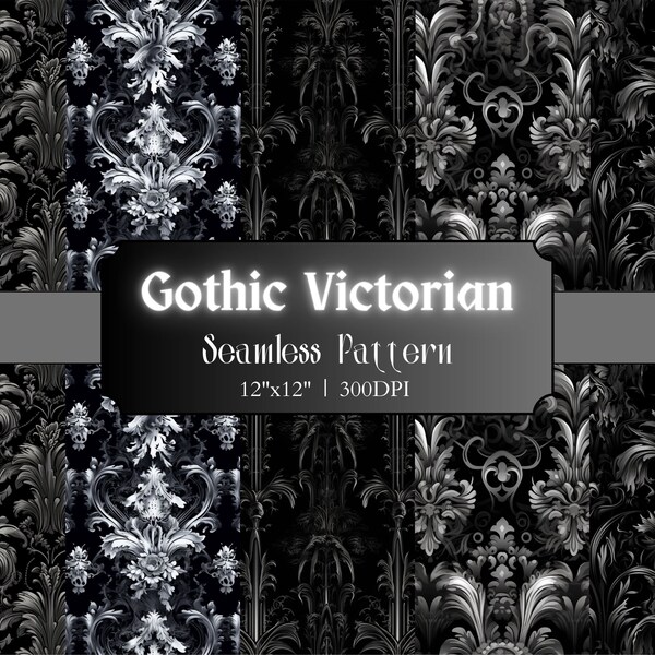 Damask Digital Paper - Etsy