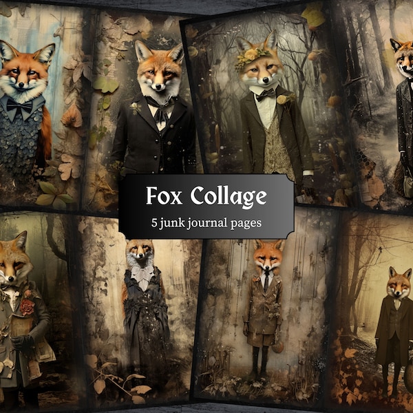 Fox Scrapbook - Etsy