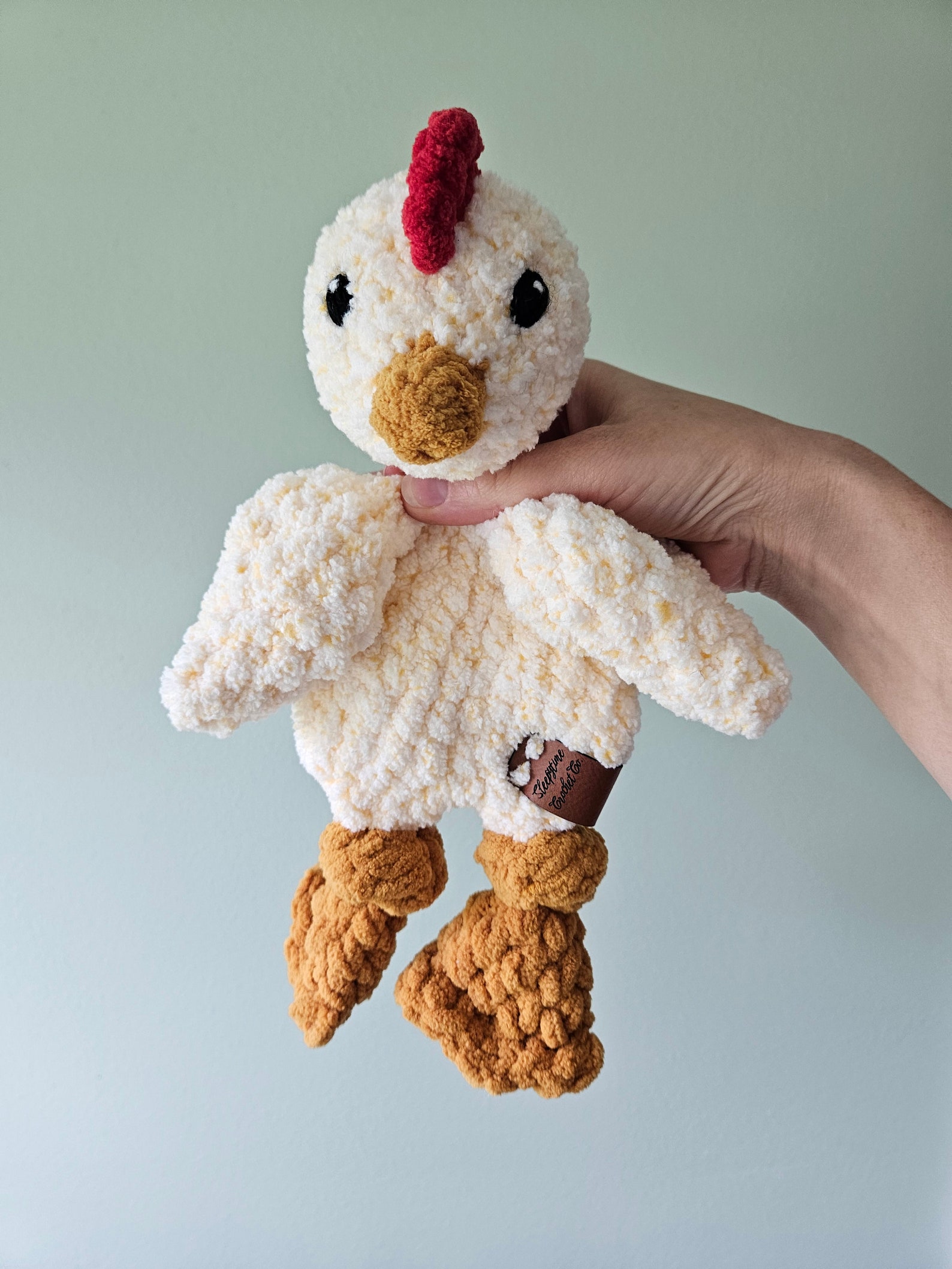 Chicken Snuggler | Crochet Chicken Lovey | Baby Chicken Toy | Farm ...