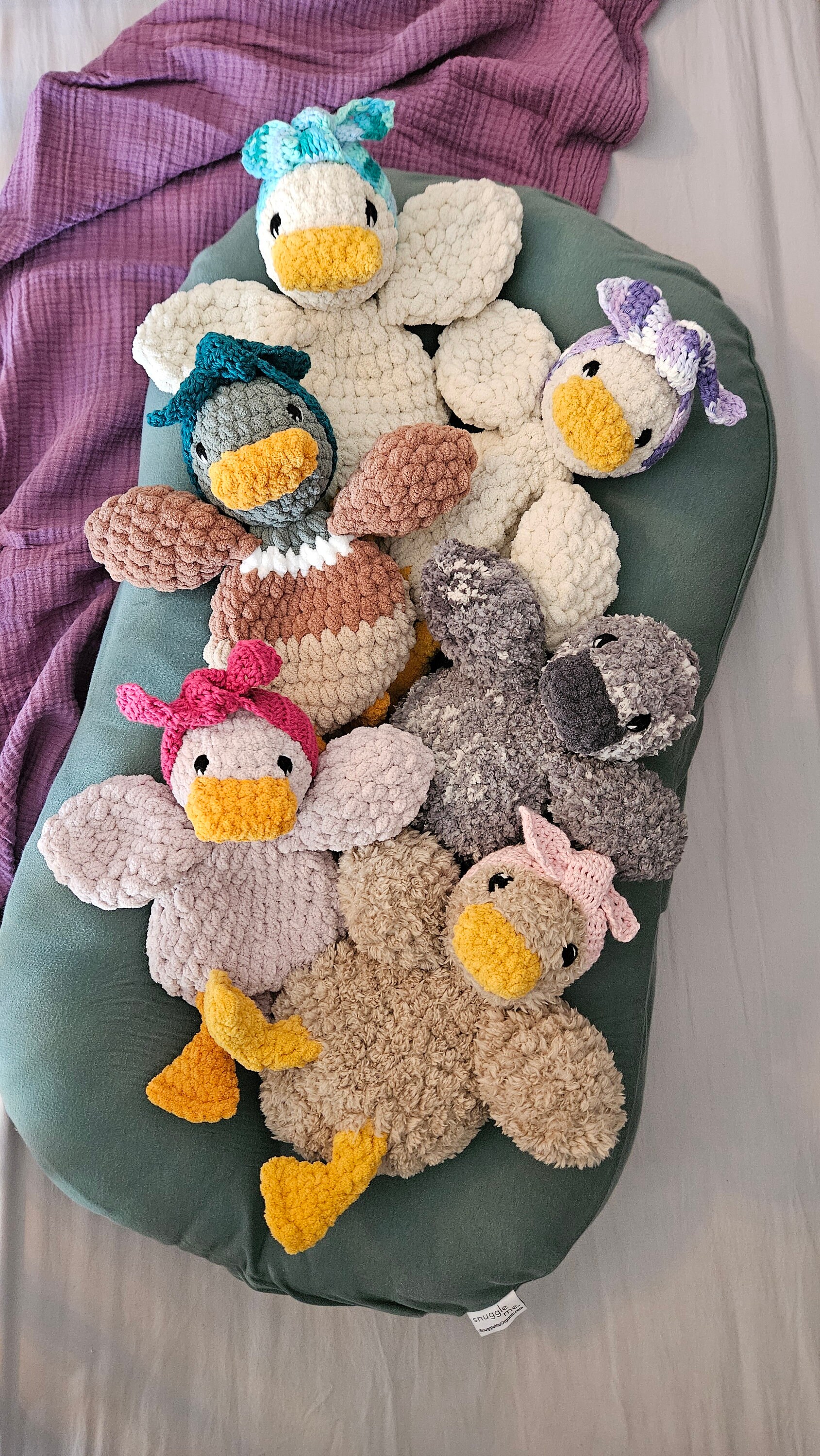 Crochet Mallard Duck Lovey: Soft Baby Snuggler, Farm Nursery Decor - Etsy
