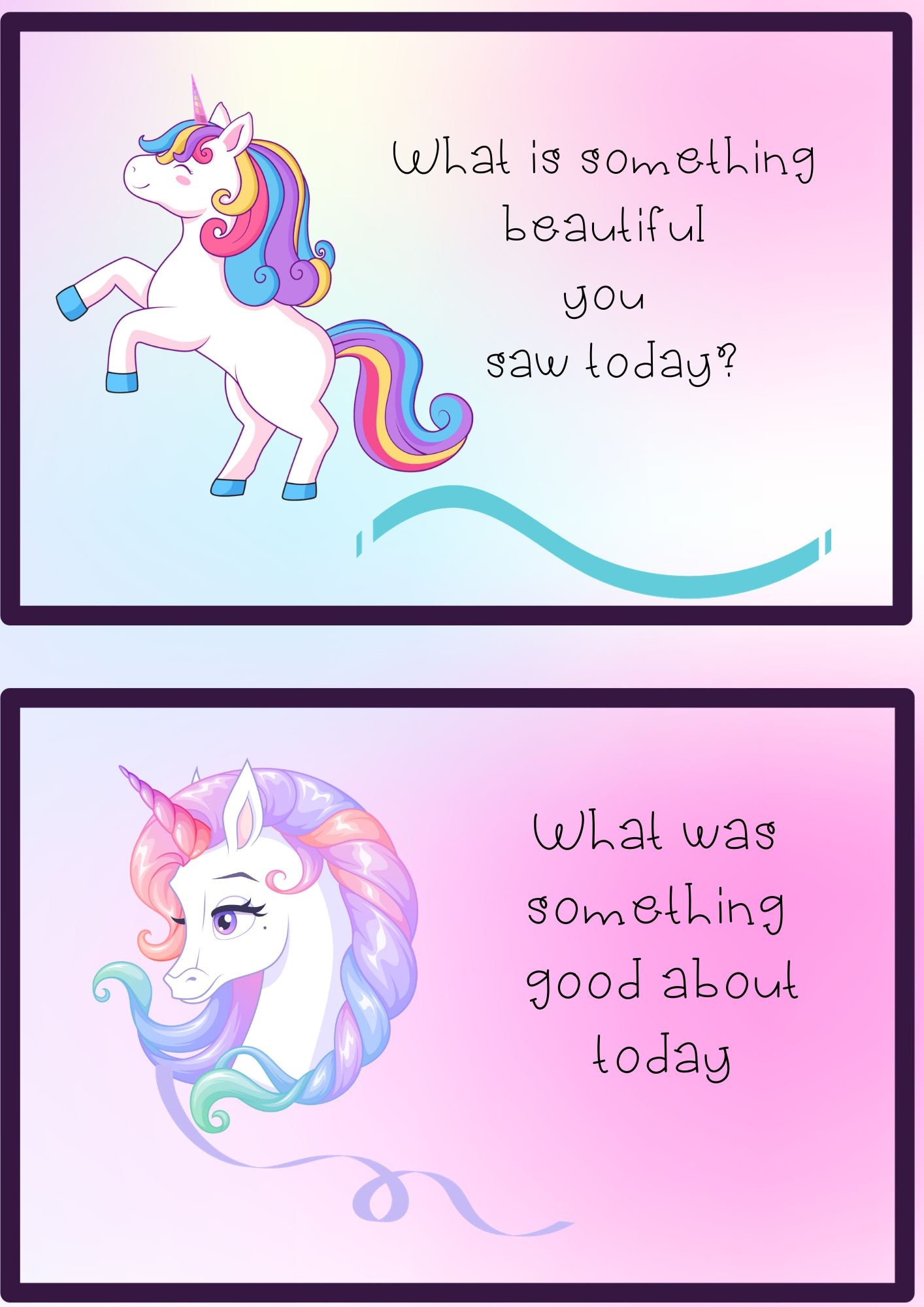 32 Printable Unicorn Themed Bonus Bundle Affirmations - Etsy