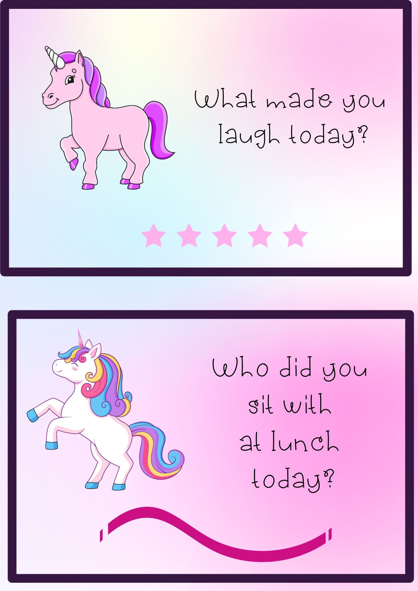 32 Printable Unicorn Themed Bonus Bundle Affirmations - Etsy