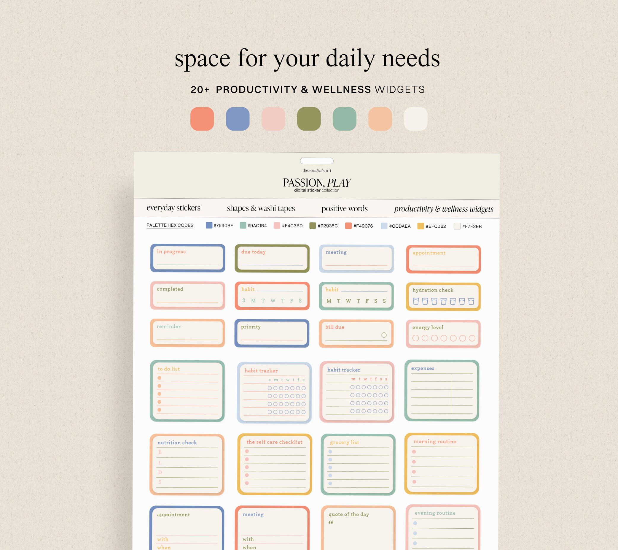 Digital Stickers With Goodnotes Sticker Book, Digital Planner Stickers ...