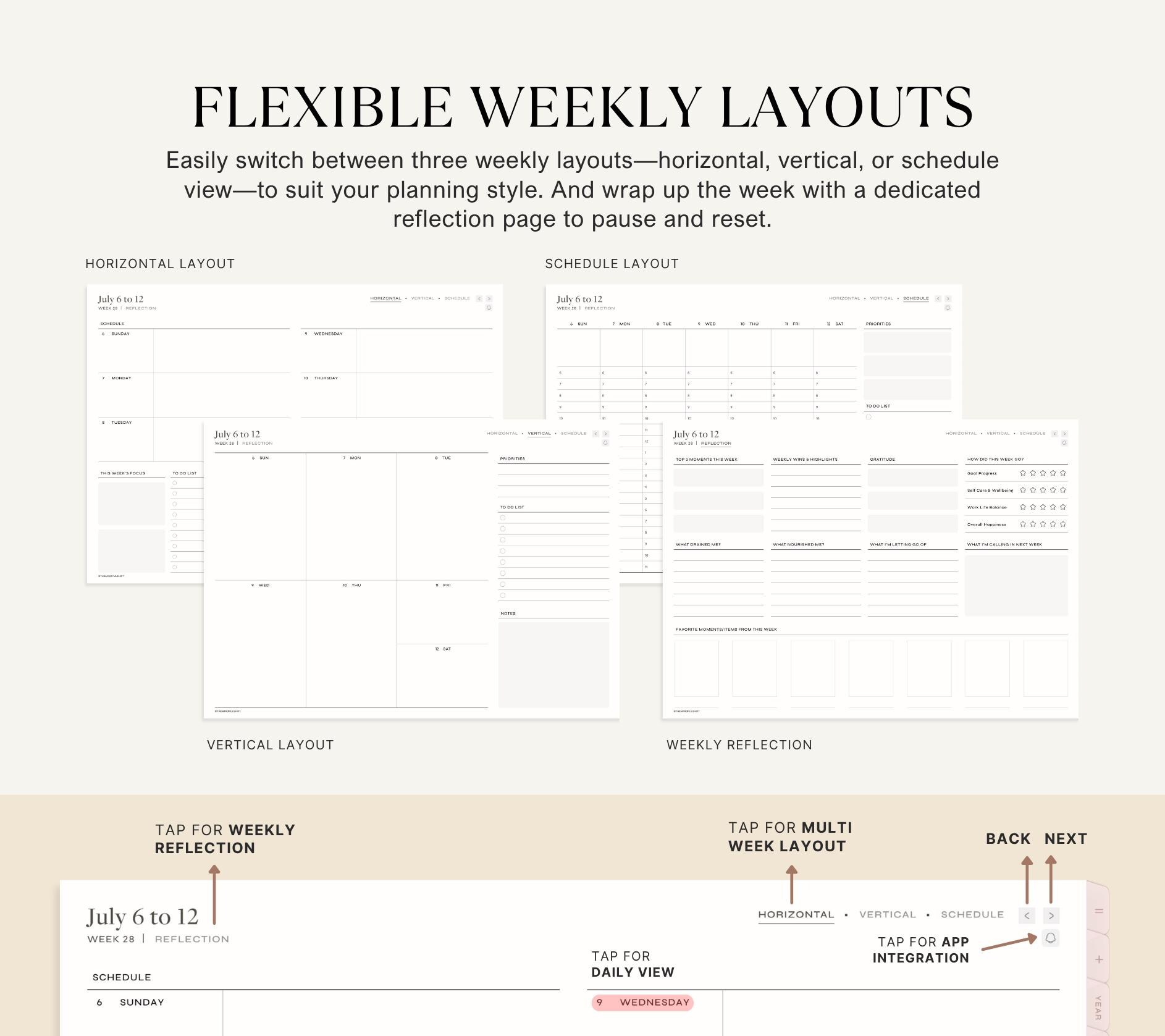 2025 2026 Mid Year Digital Planner: Goodnotes & Notability Compatible ...