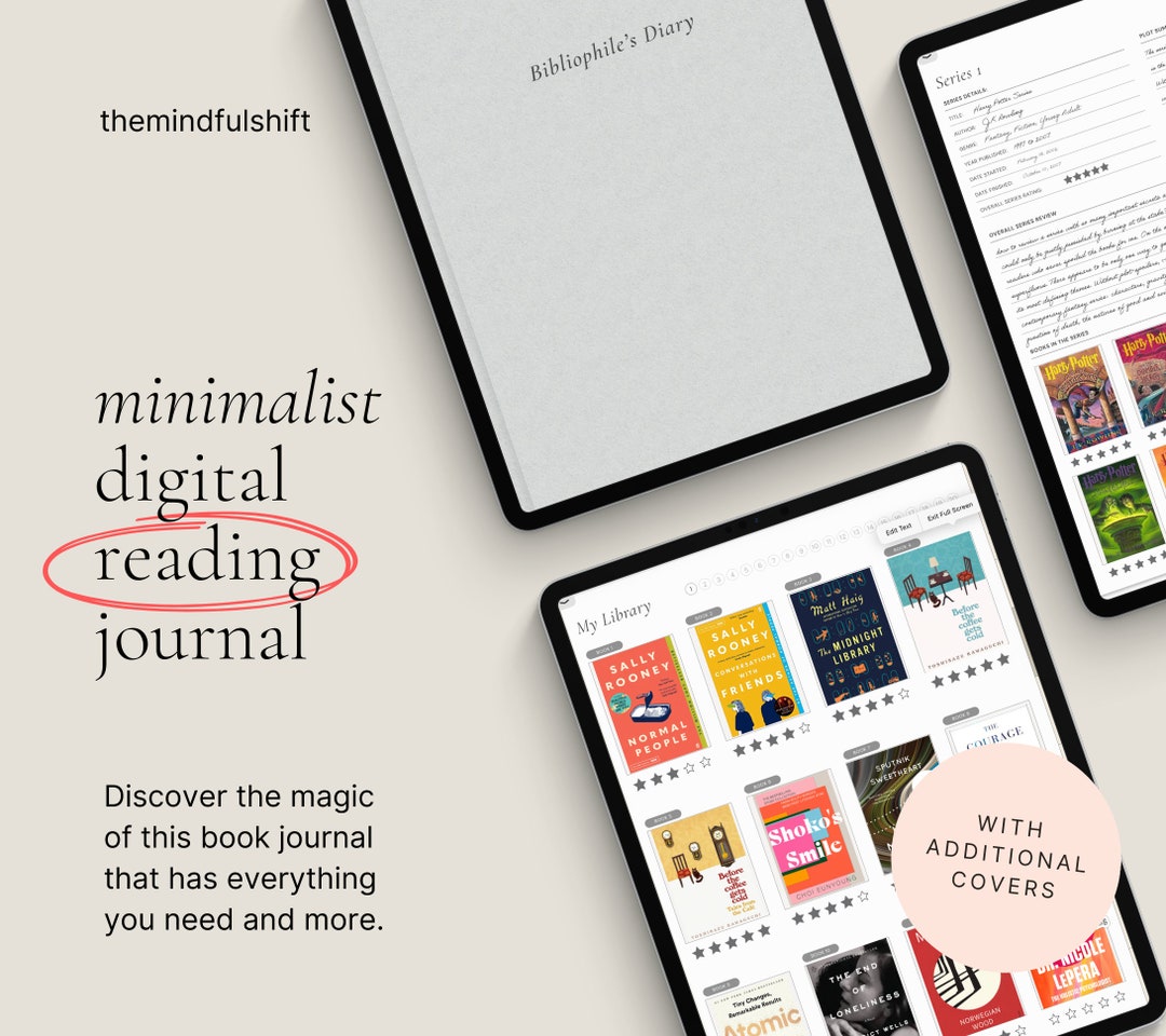 Digital Reading Journal, Reading Tracker, Book Tracker Journal, Reading ...