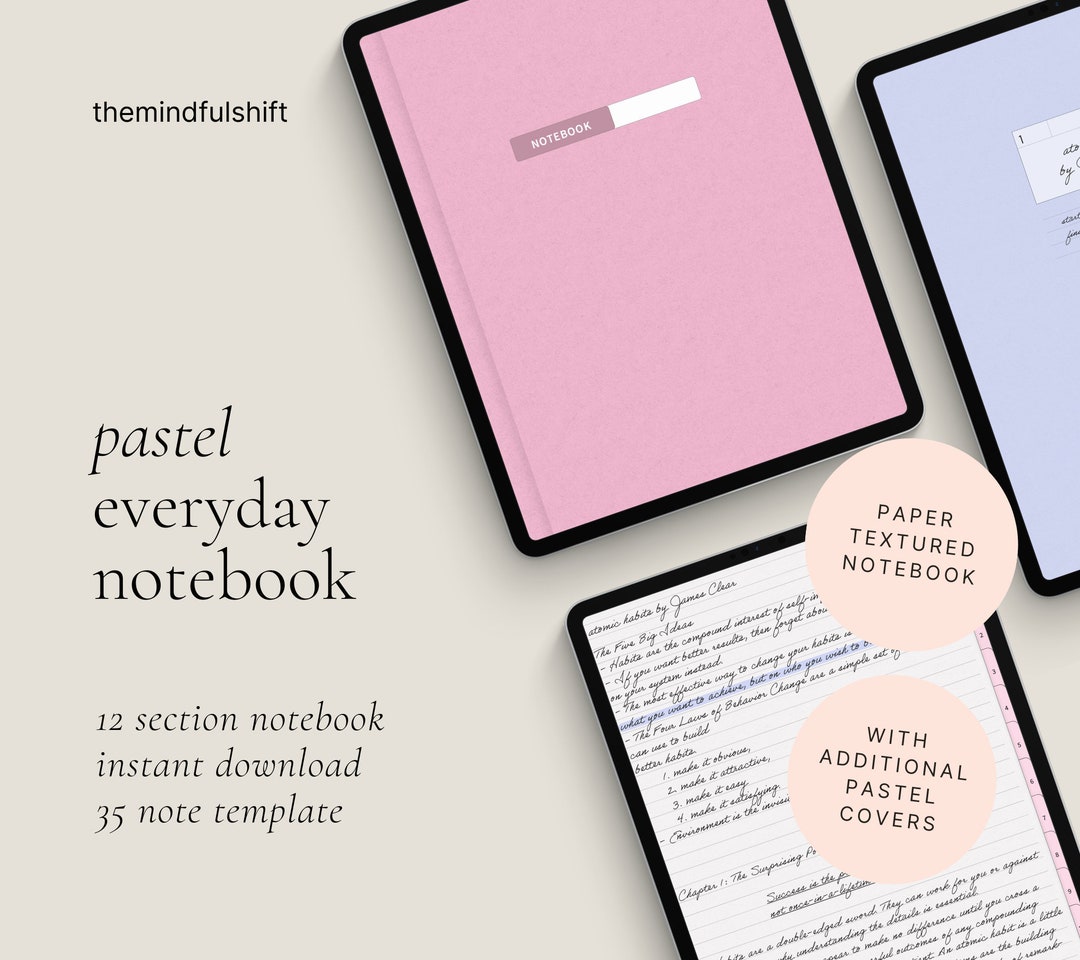 Digital Notebook for Students Digital Notebook With Tabs Hyperlinked ...