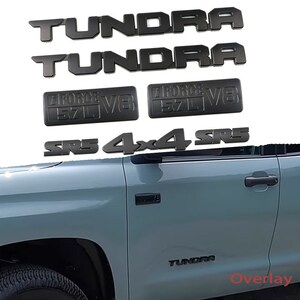 Plastic Blackout Emblem Overlays Fit for 2014 Tundra Model Badge ...