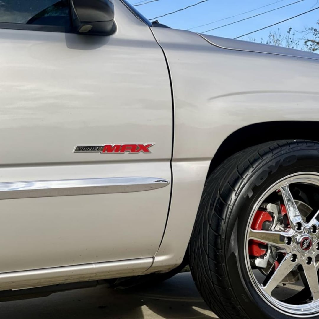 2pcs Vortec Max Emblem Letter for Silverado Sierra SS Fender Side Door ...