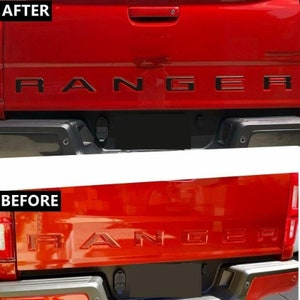 3D Raised Tailgate Insert Letters Decal Fit for 2019-2023 Ranger Model ...
