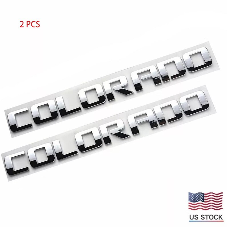 Chrome Colorado Emblem Badge Letters for Chevrolet Colorado Fender Door ...