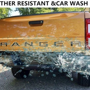 3D Raised Tailgate Insert Letters Decal Fit for 2019-2023 Ranger Model ...