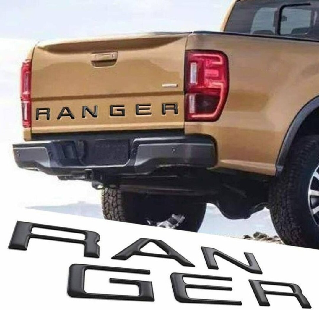 3D Raised Tailgate Insert Letters Decal Fit for 2019-2023 Ranger Model ...