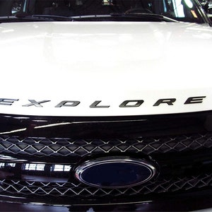 3D Front Hood Explorer Letters Decal Fit for 2011-2025 Explorer Model ...