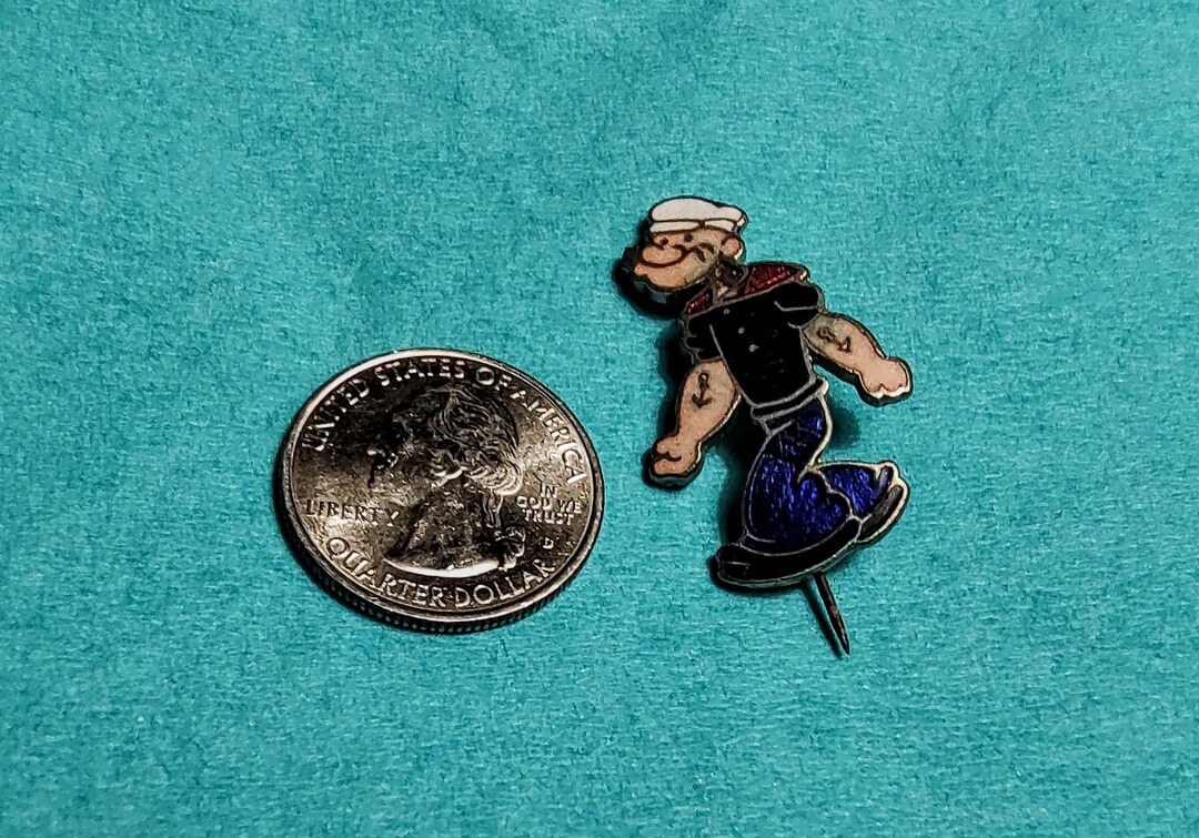 Vintage Popeye Hat Pin - Etsy